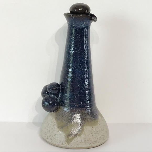 Vintage | Kitchen | Art Pottery Decanter Cork Stoppered Drip Salt Glaze ...